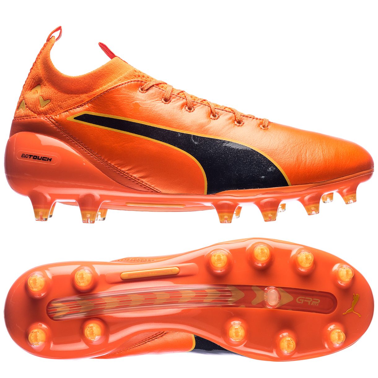 Puma evoTOUCH Pro FG - Orange Clownfish / Peacoat / Ultra Yellow ...