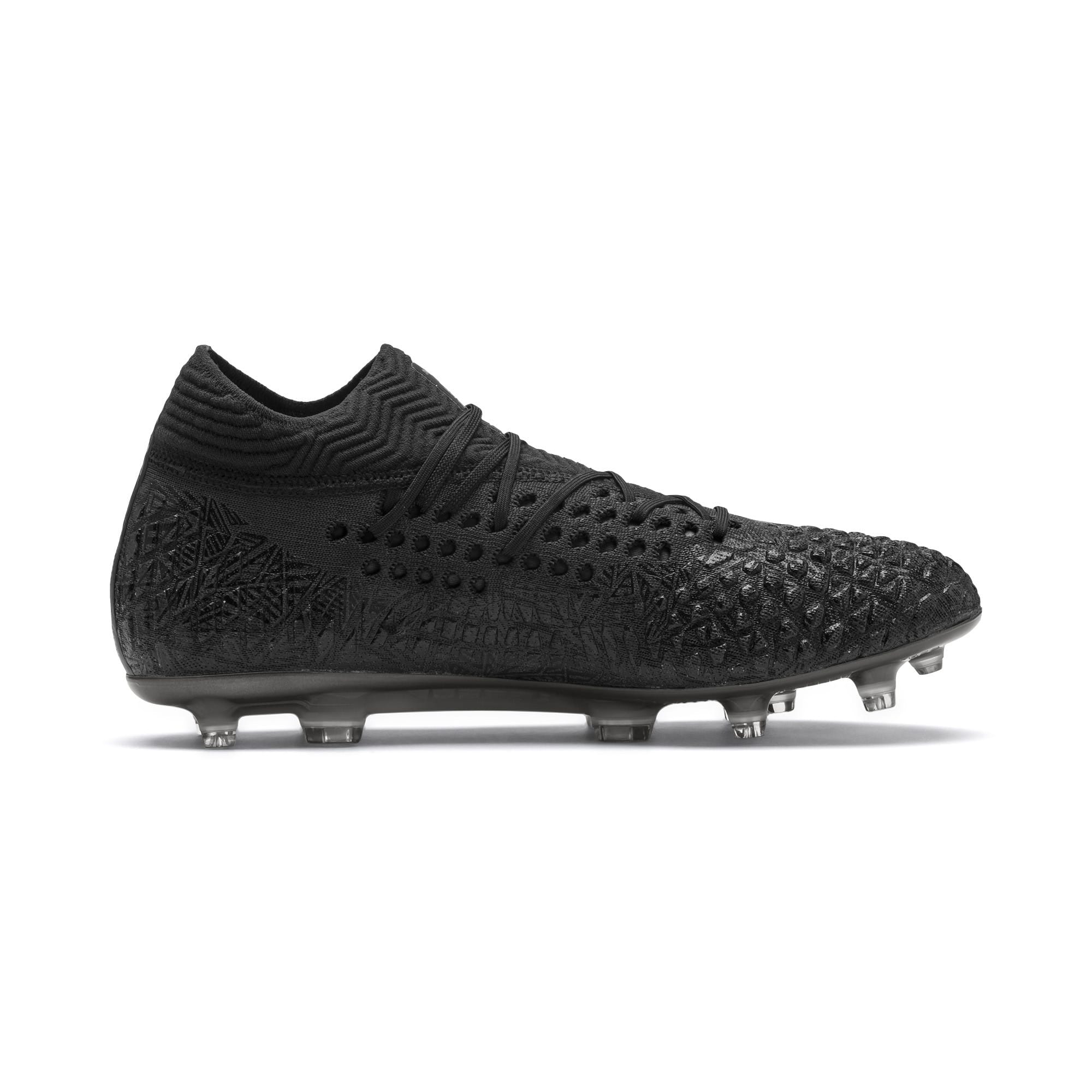 Puma Future 4.1 Netfit FG/AG - Black / Black / Puma Aged Silver ...