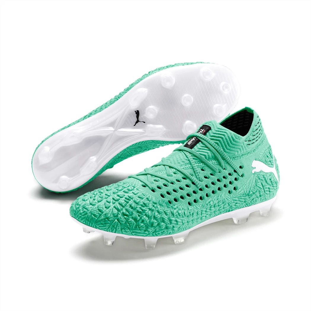 Puma Future 4.1 Netfit FG/AG Winterized - Green / Puma White - Football ...