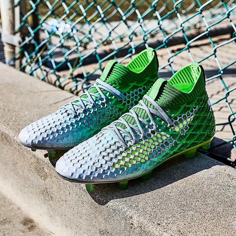 Puma Future NEXT 18.1 Netfit hyFG - Green Gecko / Puma White / Grey ...
