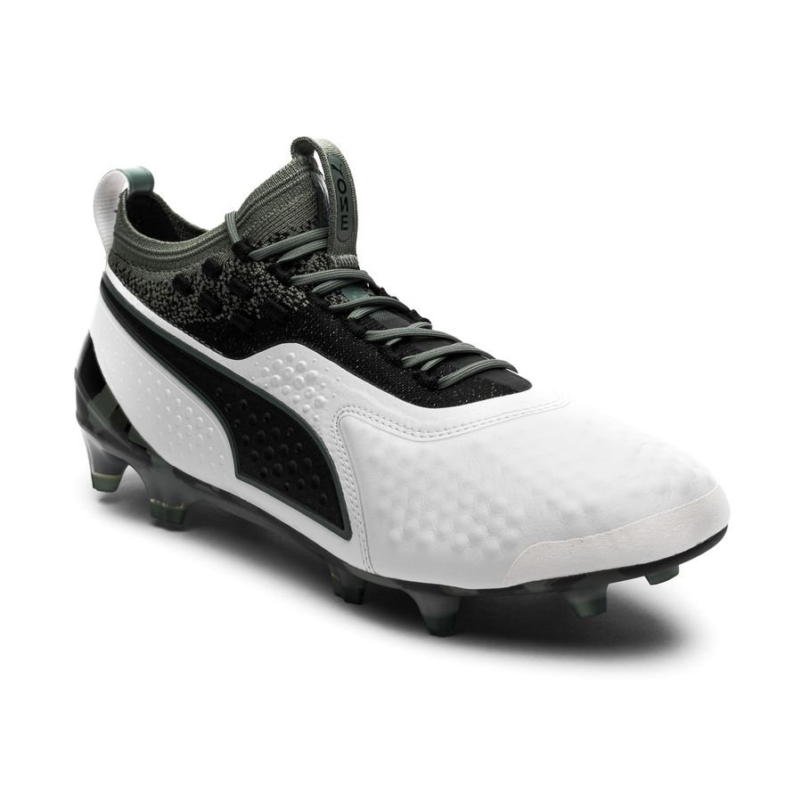 Puma One 1 LTH FG/AG Attack - Puma White / Puma Black / Laurel Wreath ...