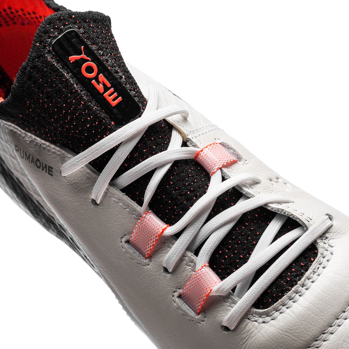Puma One 17.1 FG - Puma White / Puma Black / Fiery Coral - Football ...
