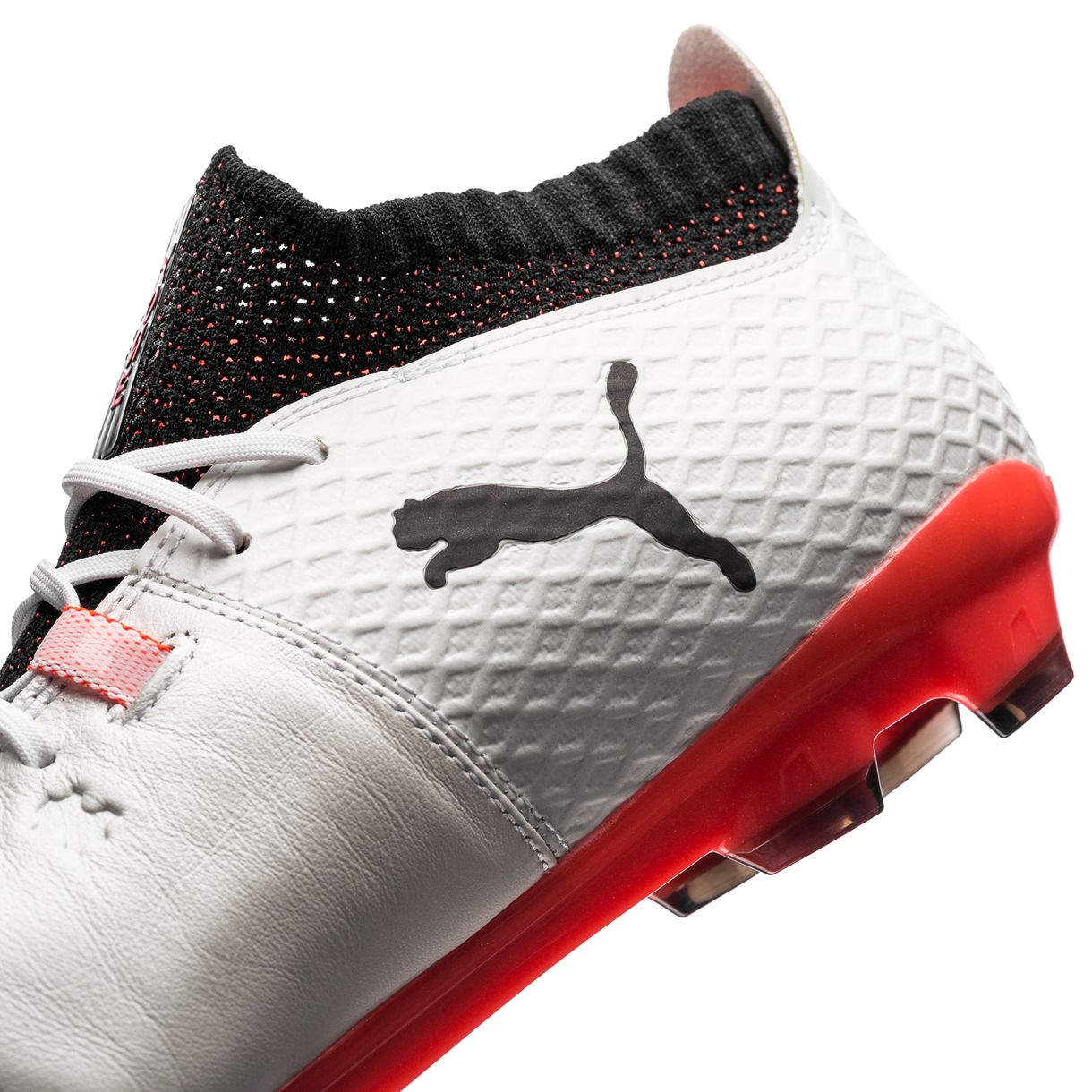 Puma One 17.1 FG - Puma White / Puma Black / Fiery Coral - Football ...
