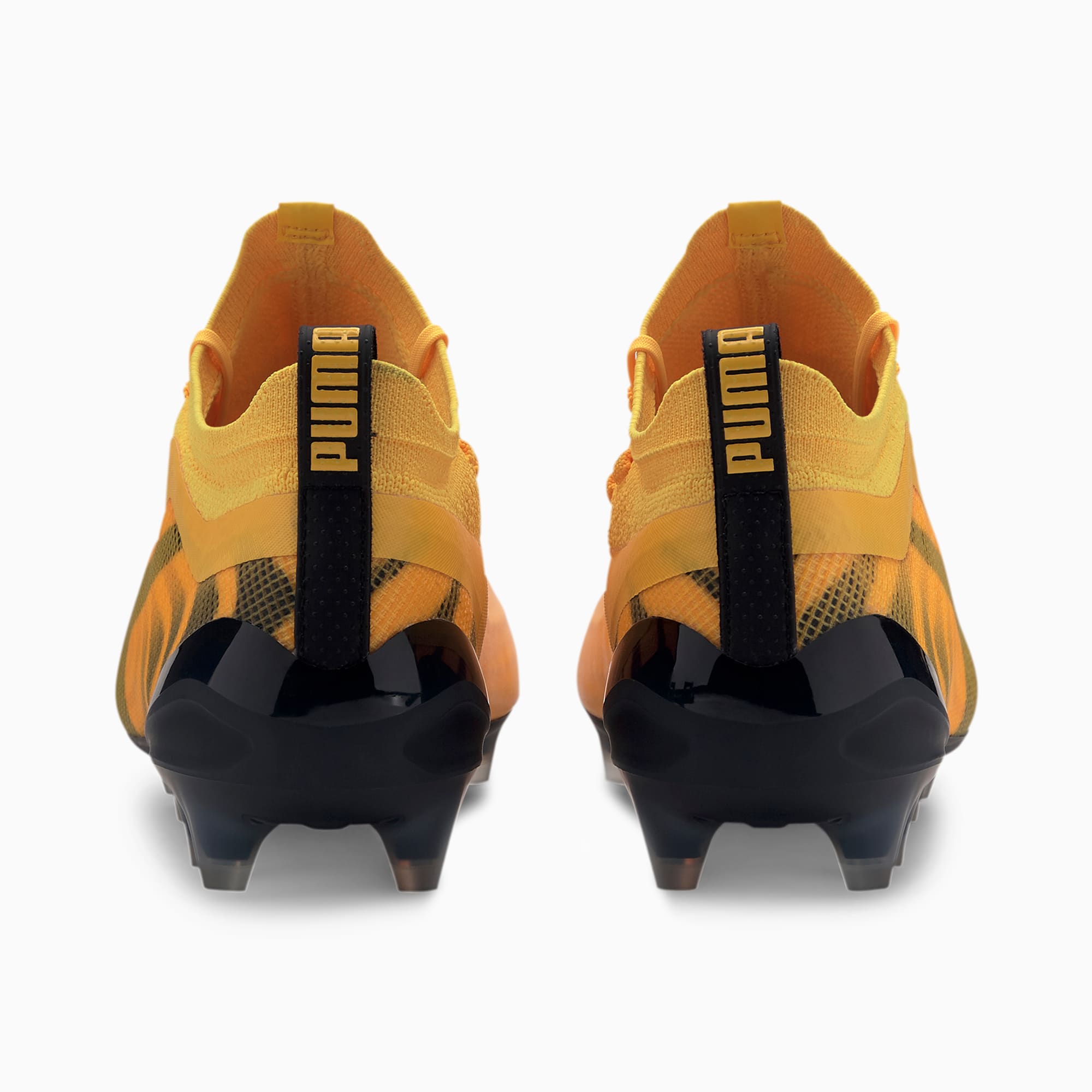 Puma ONE 20.1 FG/AG Spark - Yellow / Puma Black / Orange - Football ...