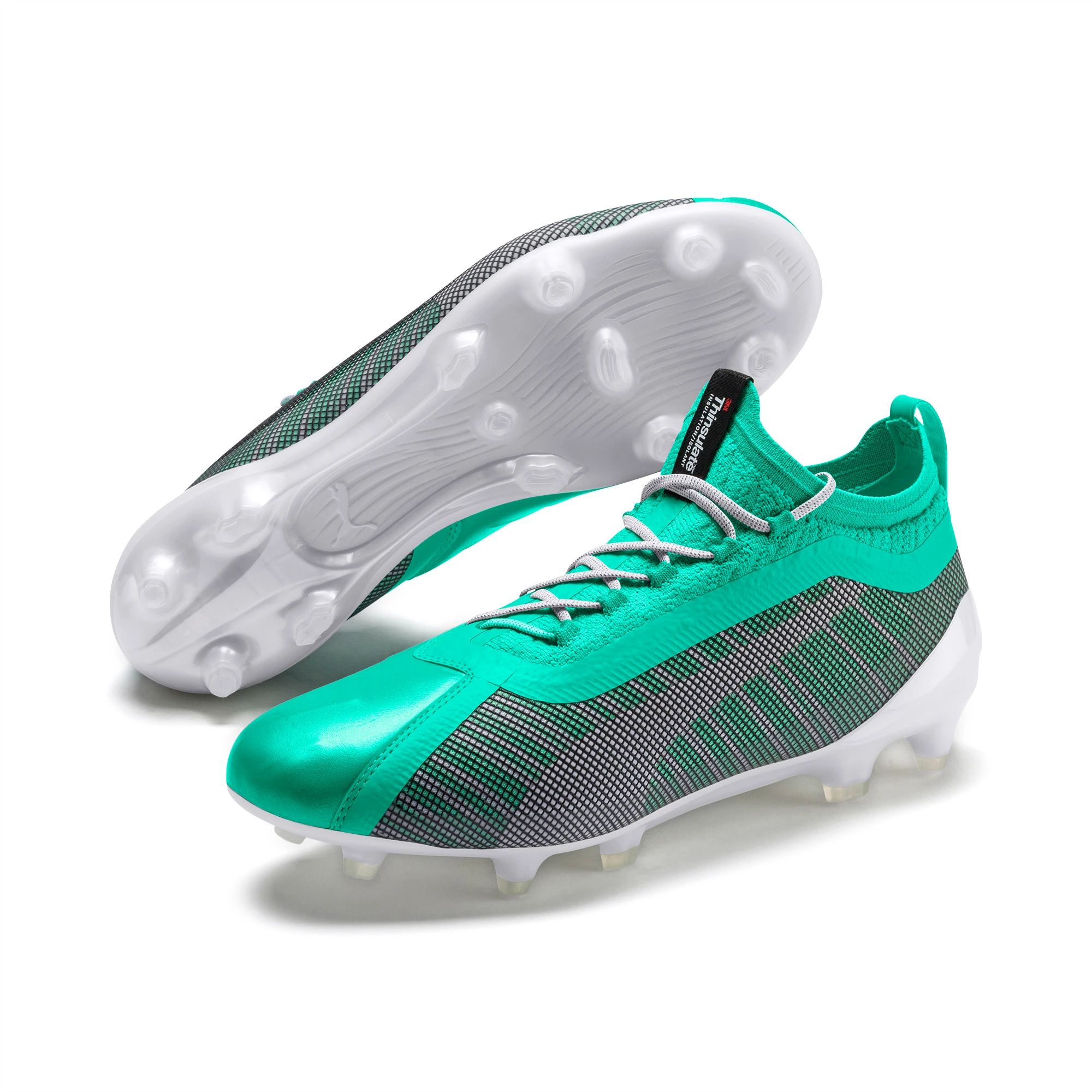 Puma One 5.1 FG/AG Winterized - Green / Puma White - Football Shirt ...