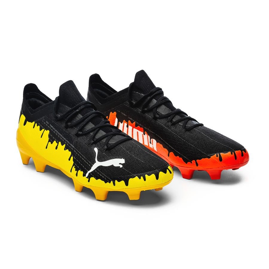 Puma X Unisport Ultra 1.1 FG/AG The Drip - Black / Red / Yellow ...