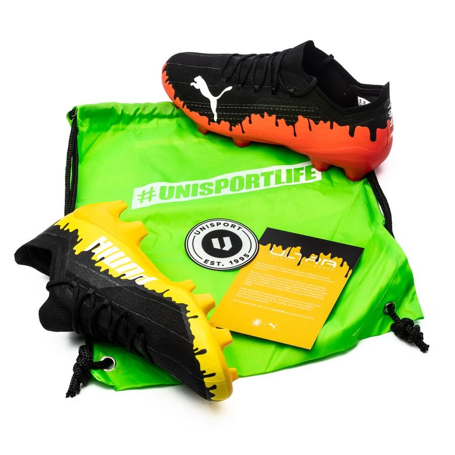 Puma X Unisport Ultra 1.1 FG/AG The Drip - Black / Red / Yellow ...