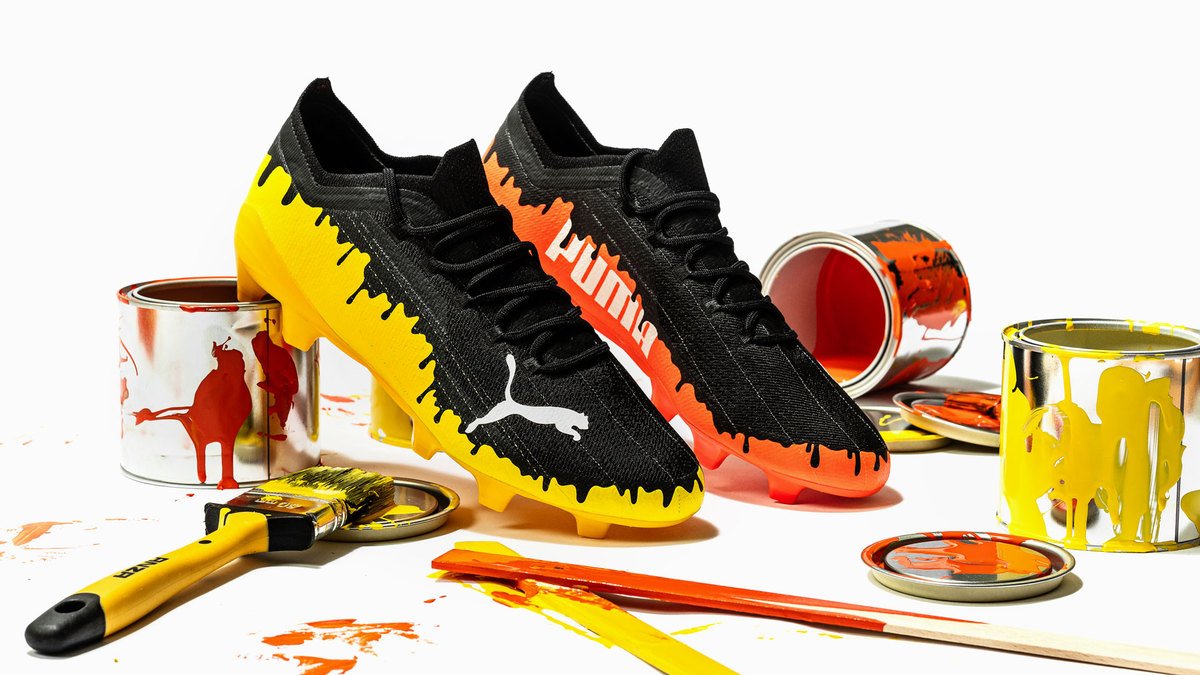 Puma X Unisport Ultra 1.1 FG/AG The Drip - Black / Red / Yellow ...