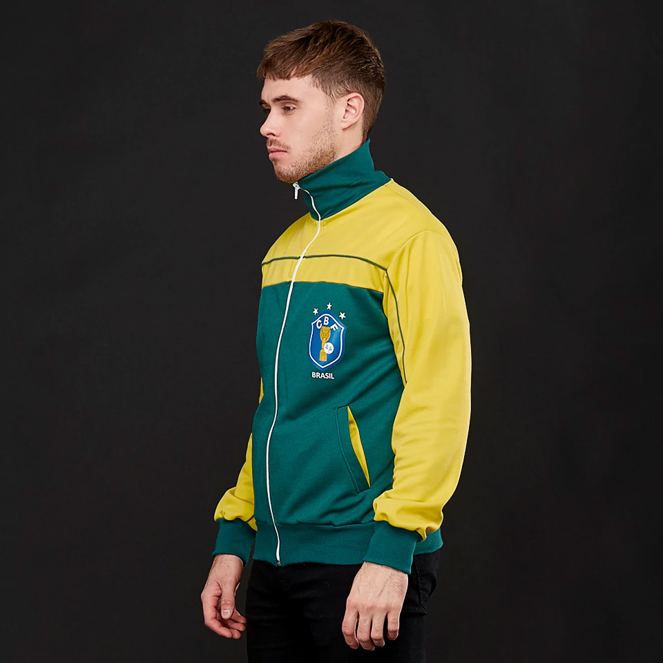 Score Draw Brasil 1986 World Cup Finals Retro Track Jacket - Yellow ...
