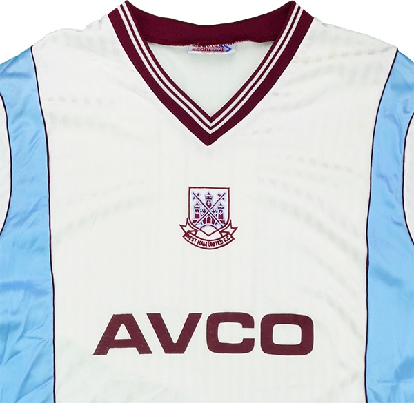 Scoreline 1988-89 West Ham Match Worn Away Shirt - Football Shirt ...
