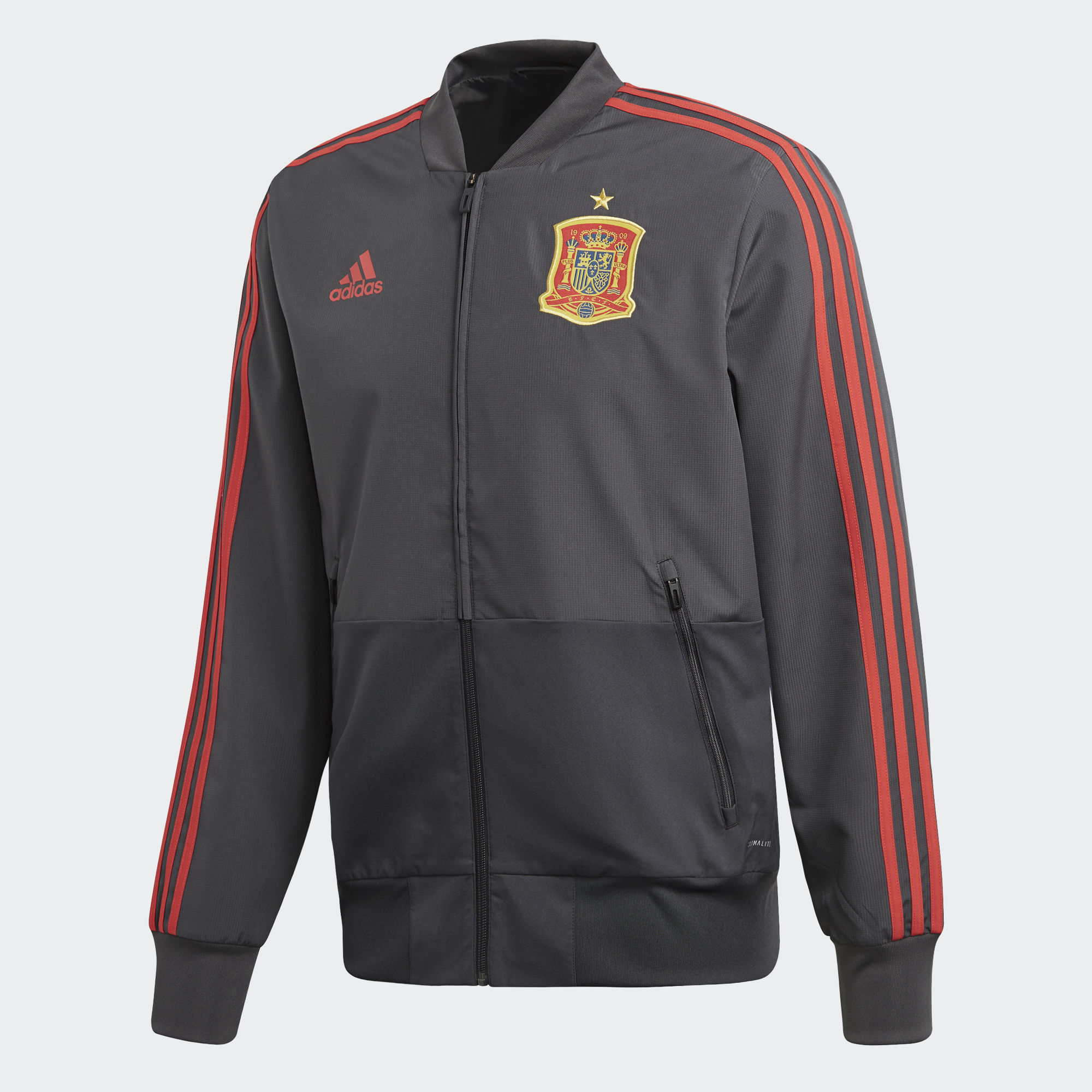 Spain 2018 World Cup Adidas Presentation Jacket - Solid Grey / Night ...