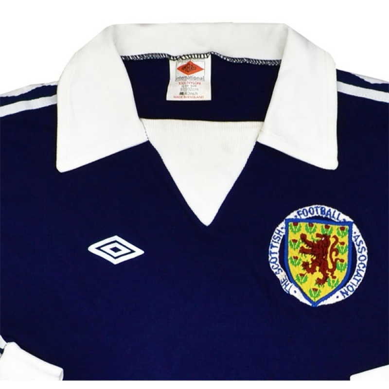 Umbro 1976-77 Scotland U-21 Match Worn Home Shirt