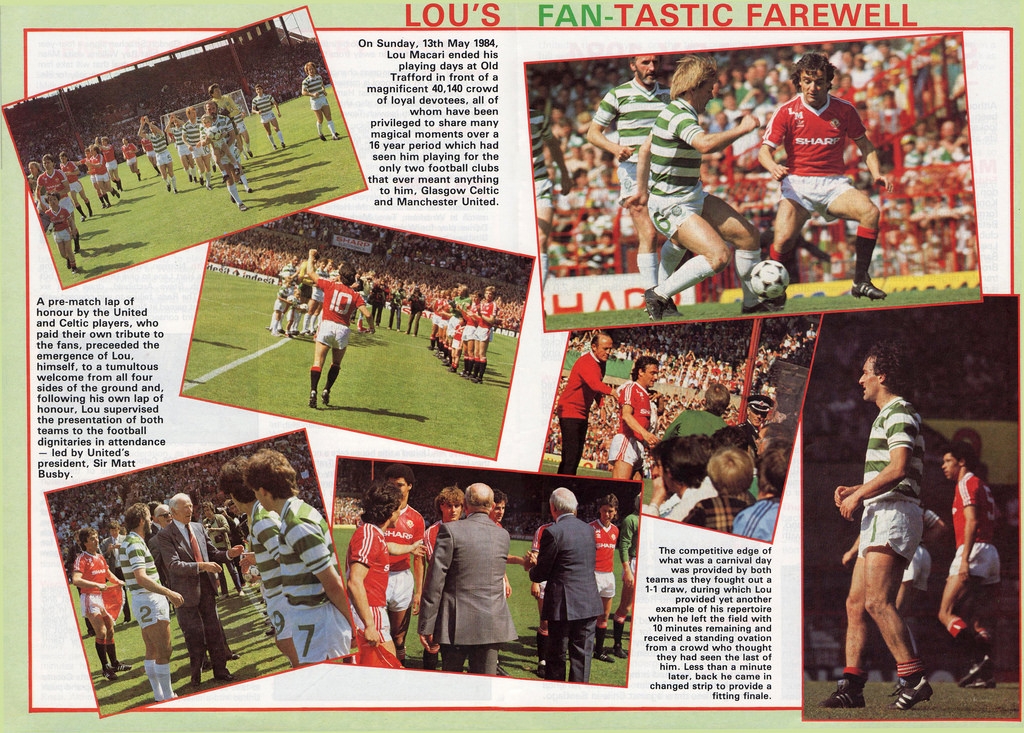 Umbro 1984 Celtic Match Worn Lou Macari Testimonial Home Shirt ...