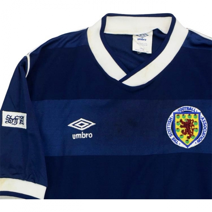 Umbro 1987 Scotland Match Worn Home Shirt - Football Shirt Culture ...