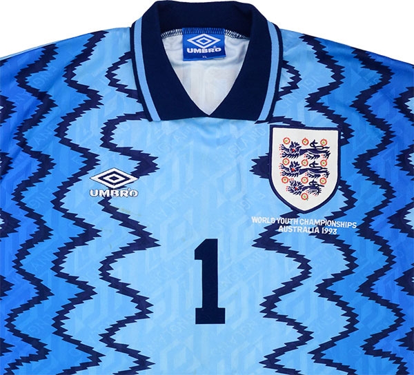 Umbro 1993 England Match Issue World Youth Championships GK Shirt ...