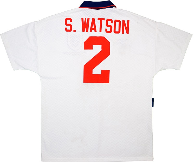 Umbro 1993 England Match Worn World Youth Championships Home Shirt ...