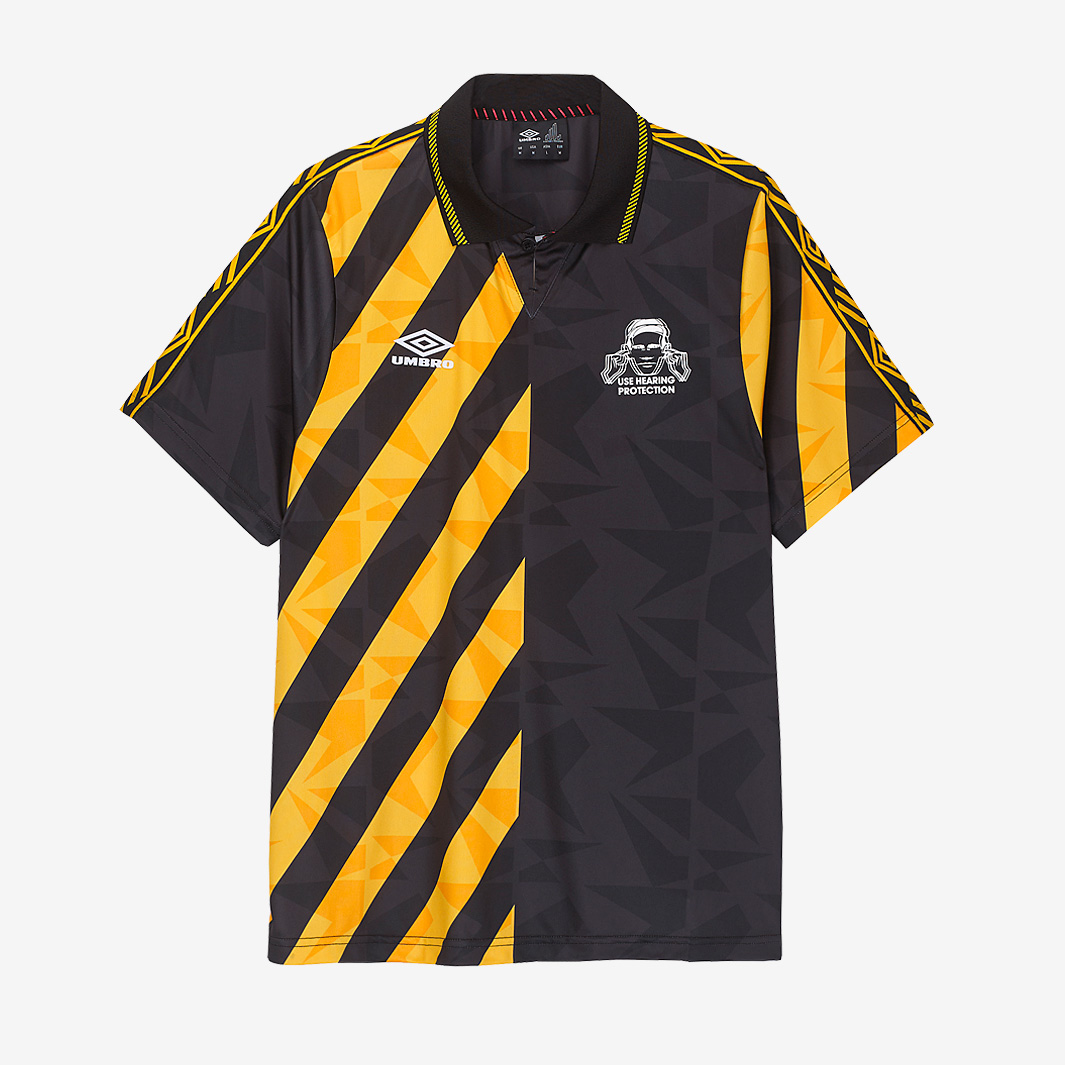Umbro Factory Records Third Jersey - Yellow / Black - Football Shirt ...