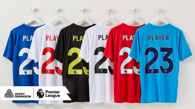 Avery Dennison introduces new Premier League shirt Name & numbers ...