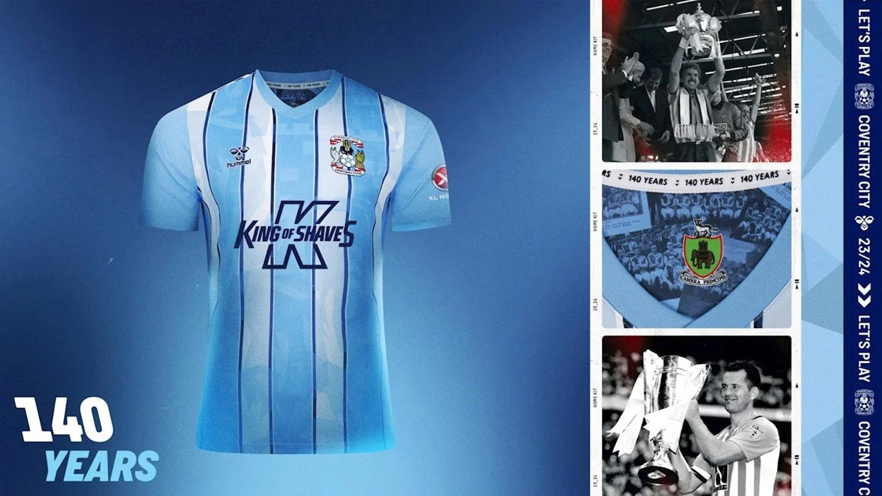 Coventry City 23/24 Home Shirt Video - Football Shirt Culture - Latest ...